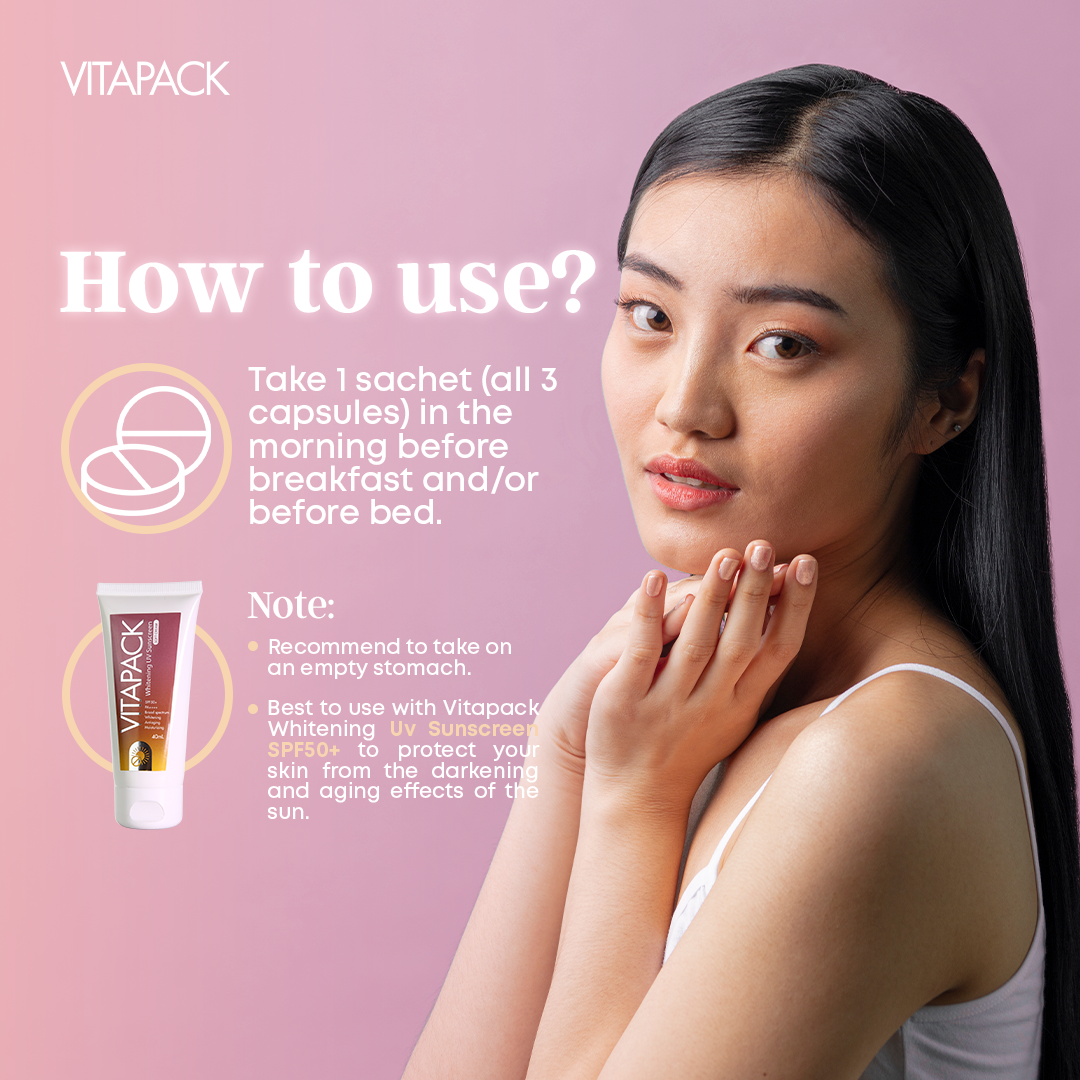 Vitapack 3-in-1 Beauty Pack for Whitening Slimming and Anti-aging ...