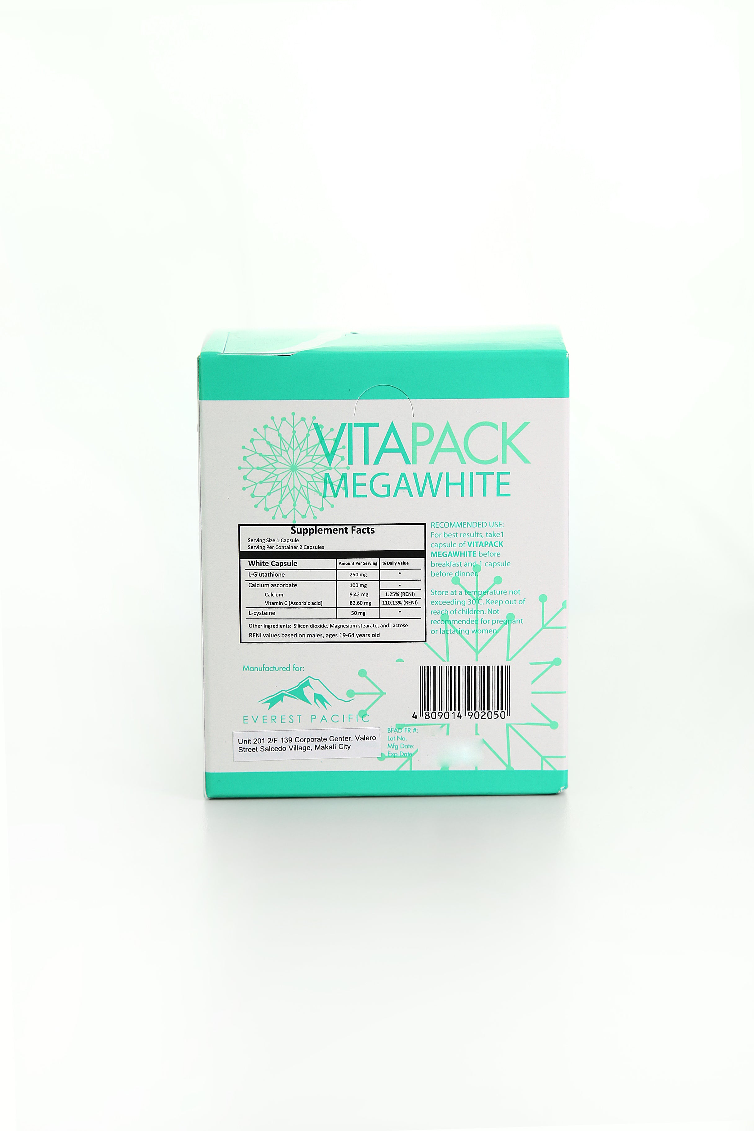 Vitapack Megawhite Skin Whitening Supplement – VITAPACK